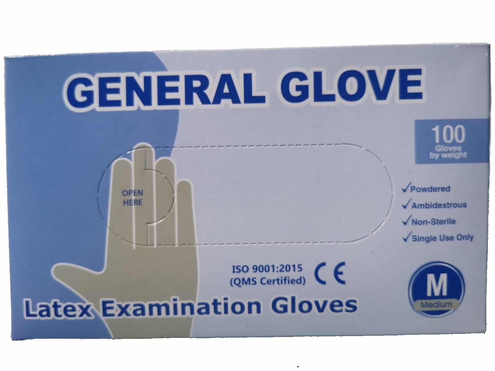 SET 100 x Manusi albe, LATEX, pentru protectie maini, usor pudrate - M ...